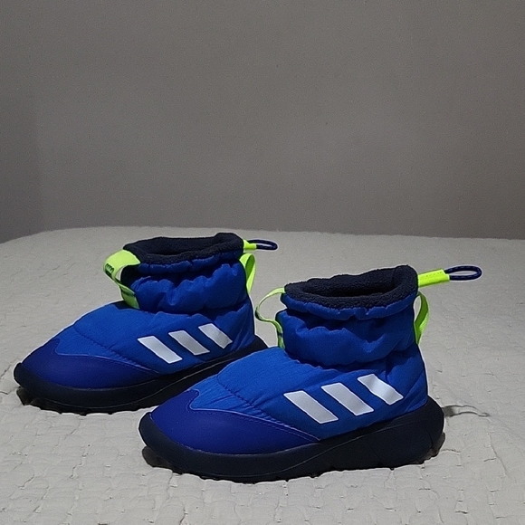 adidas | Shoes | Adidas Monofit Kids Blue And Neon Green Shoesboots ...